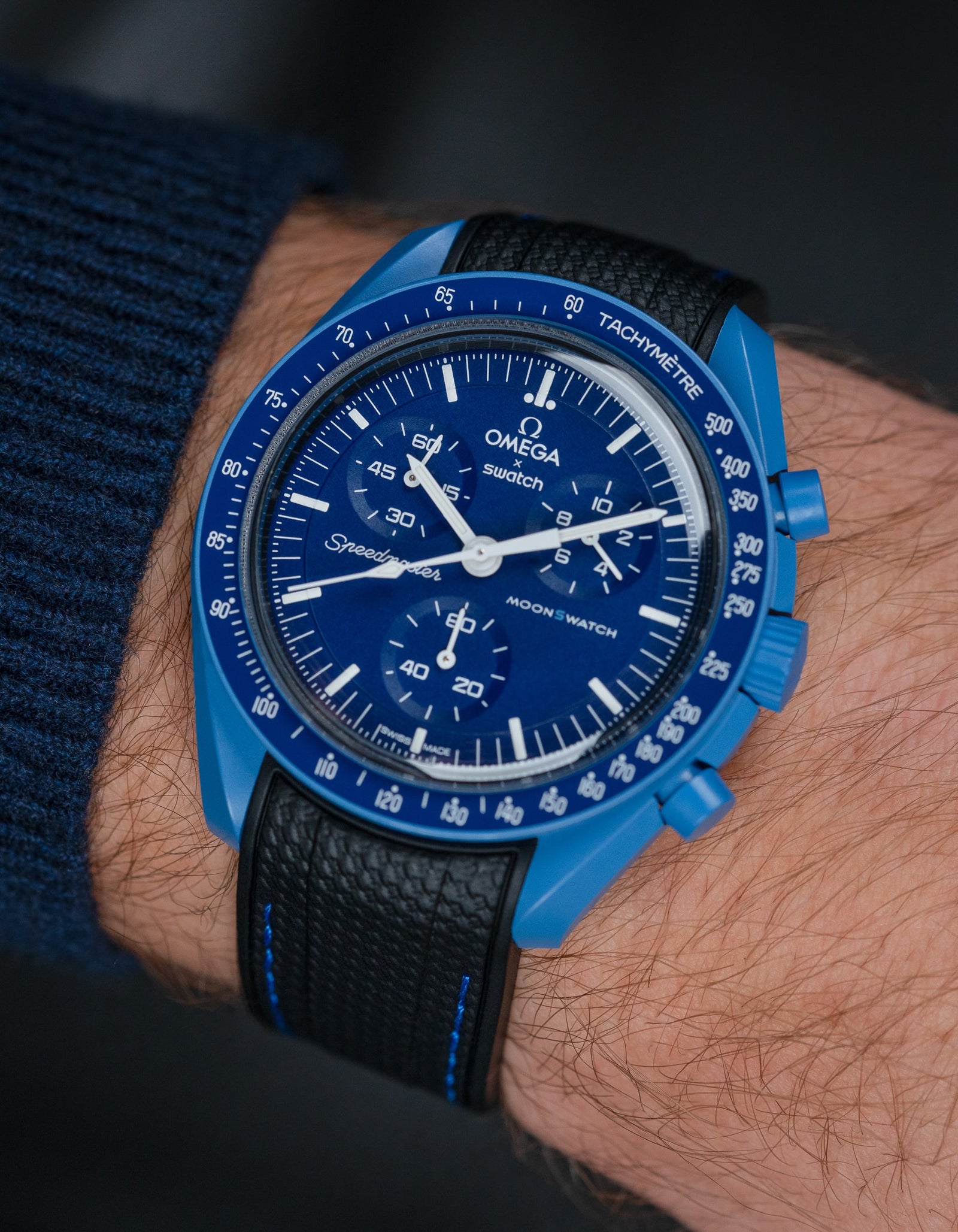 Rubber Watch Strap for Omega X Swatch MoonSwatch Mission to Neptune ...