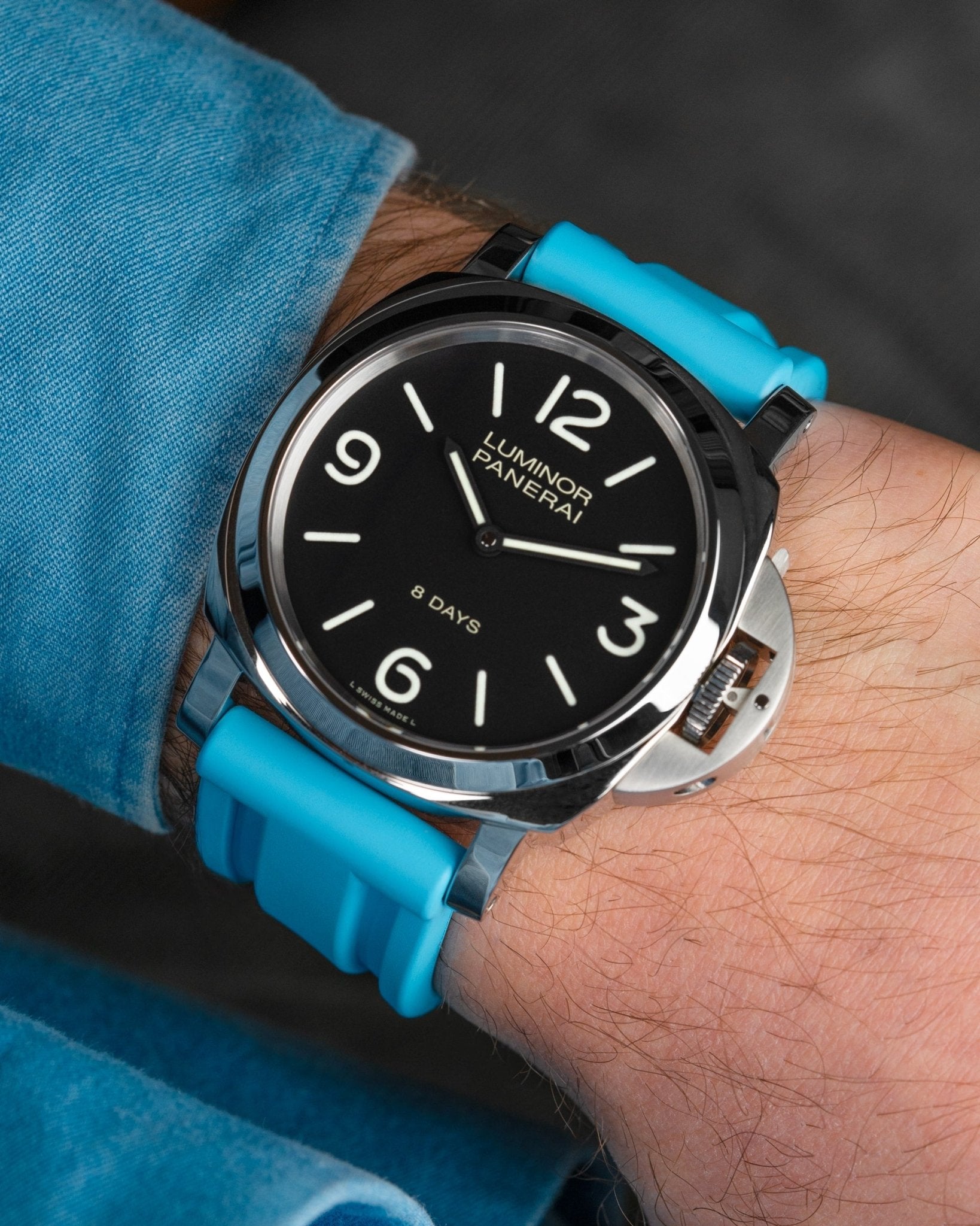 Classic FKM Rubber Straps for Panerai Luminor | Wristbuddys.com