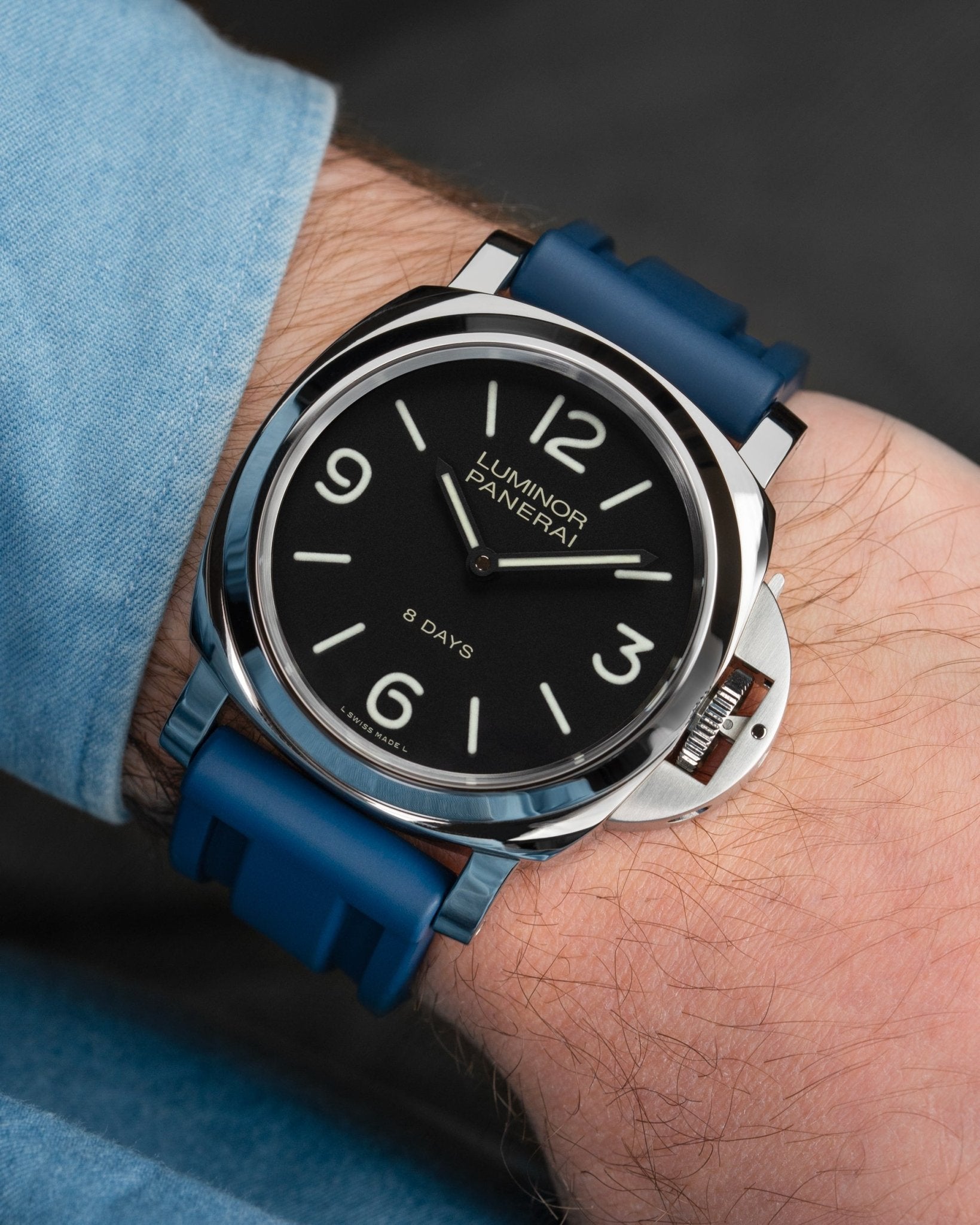 Classic FKM Rubber Straps for Panerai Luminor | Wristbuddys.com