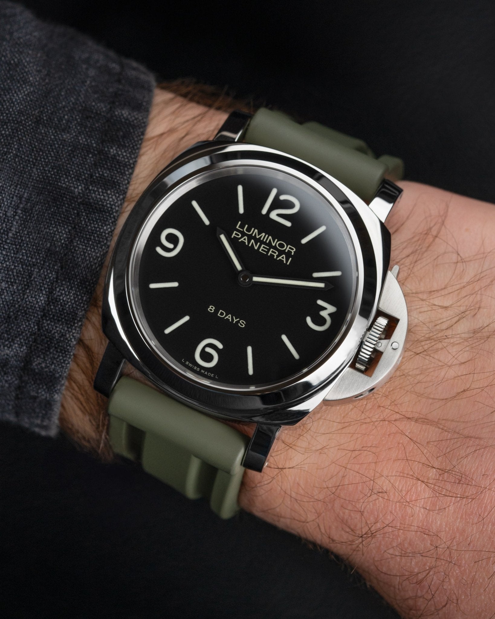 Classic FKM Rubber Straps for Panerai Luminor | Wristbuddys.com