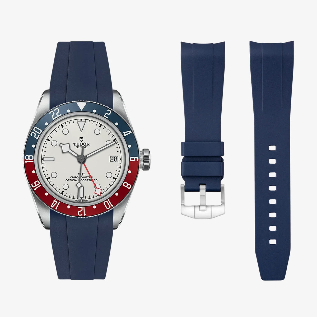 FKM Rubber Watch Strap for Tudor Black Bay GMT | Wristbuddys.com
