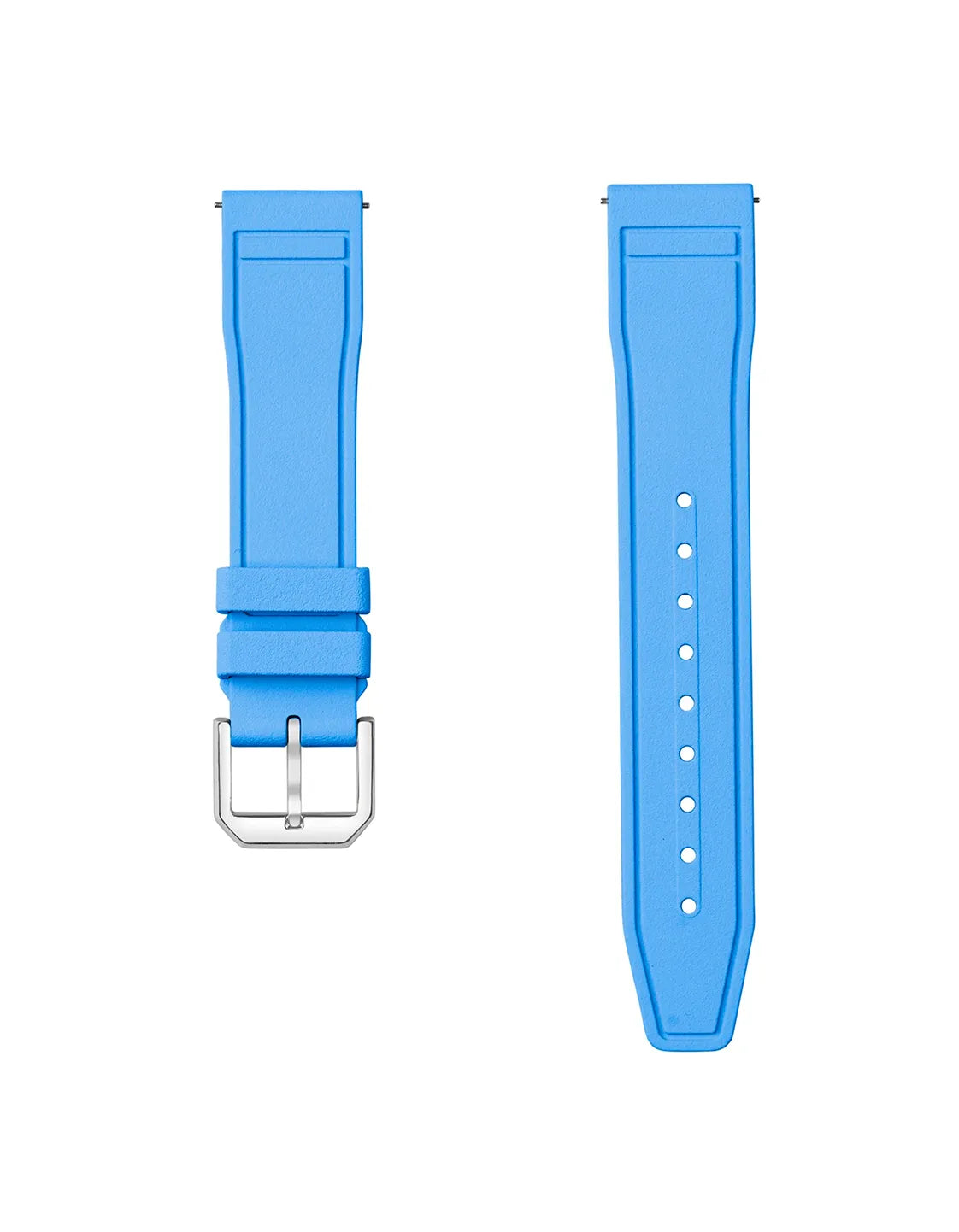 IWC Rubber Strap Capri Blue – Waterproof Quick-Release Watch Band 20mm 21mm
