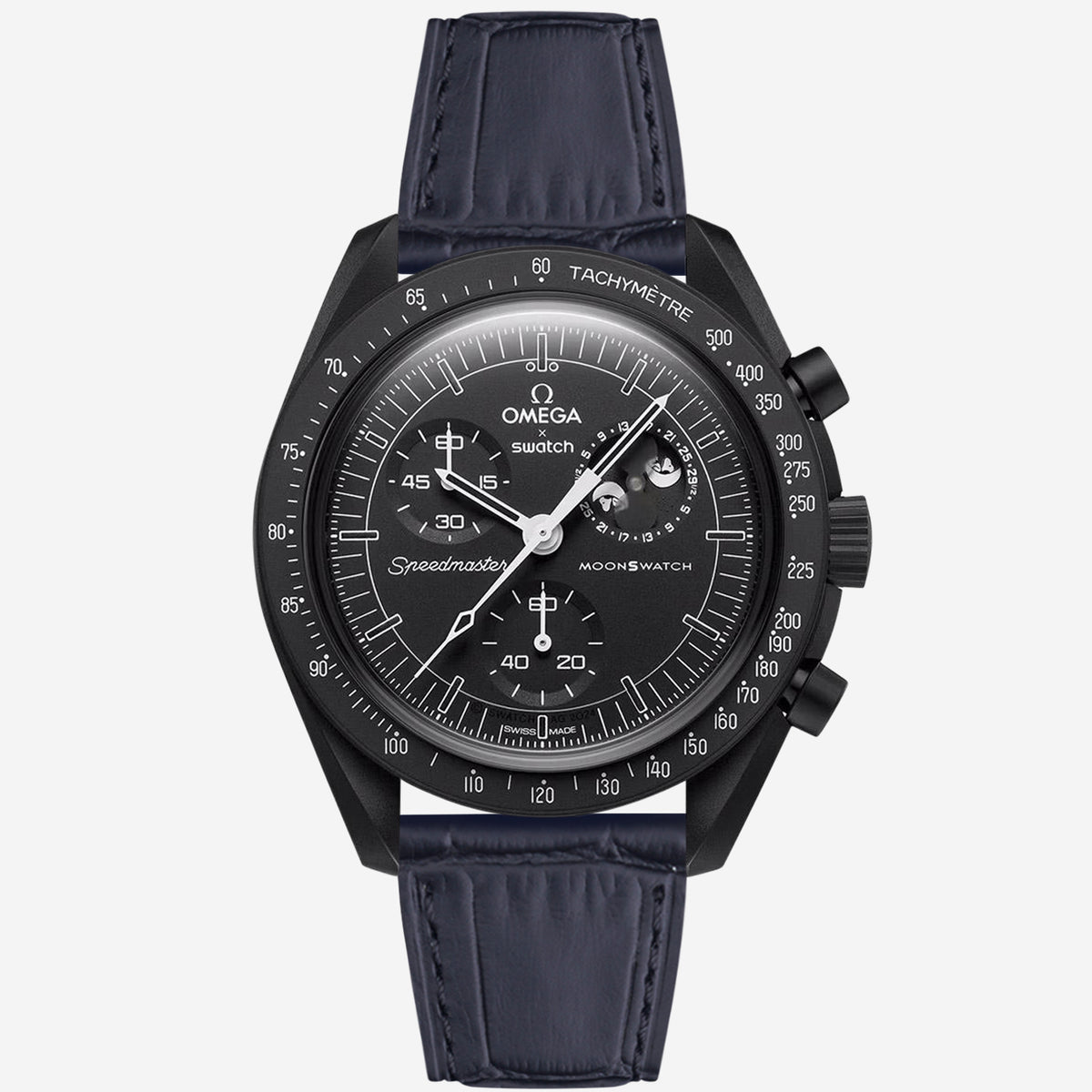 Leather Straps for Omega X Swatch MoonSwatch Mission to the Moonphase ...