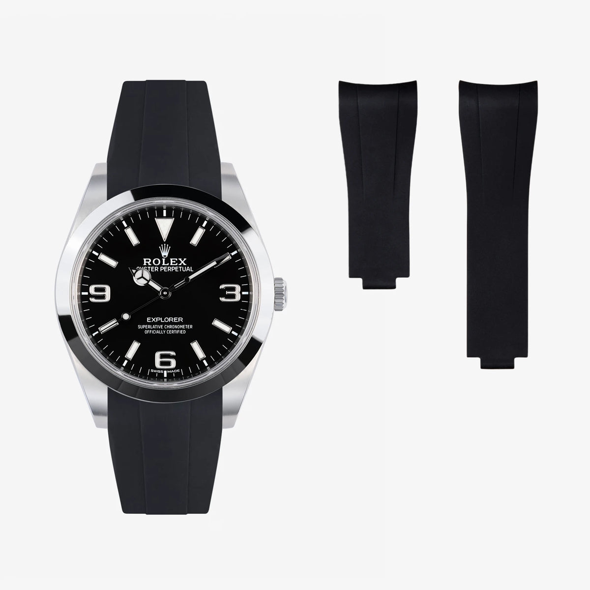 FKM Rubber Strap Integrated with Original Clasp – Explorer 214270 ...