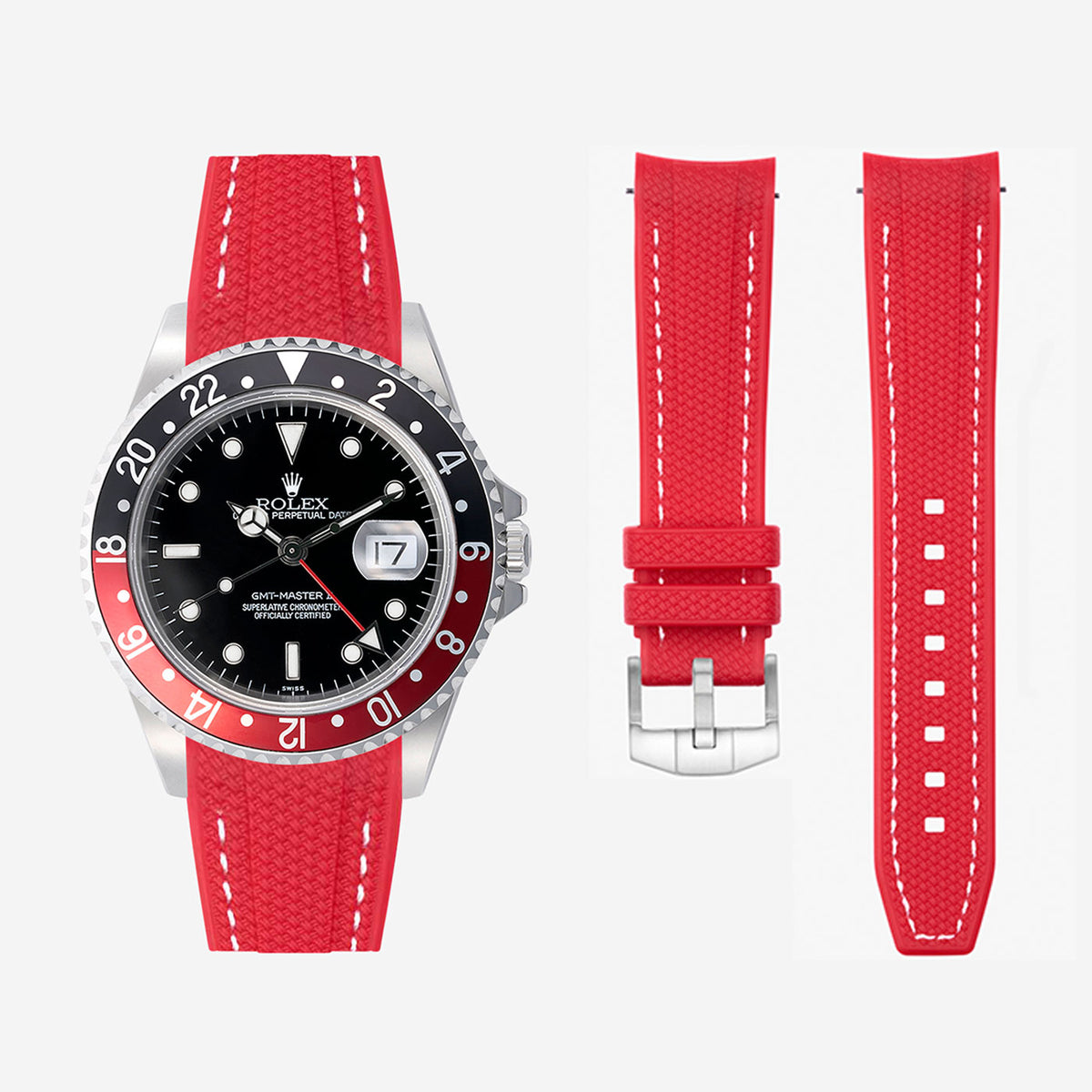Vertech Rubber Watch Strap for Rolex GMT Master II 16710 Coke – Wristbuddys
