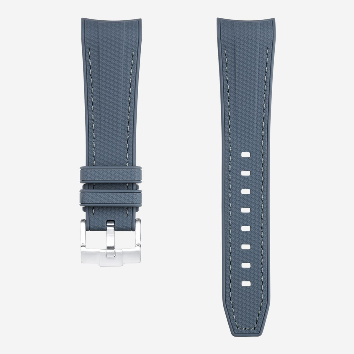 Antarctic Grey Vertech Rubber Watch Strap for Blancpain X Swatch ...