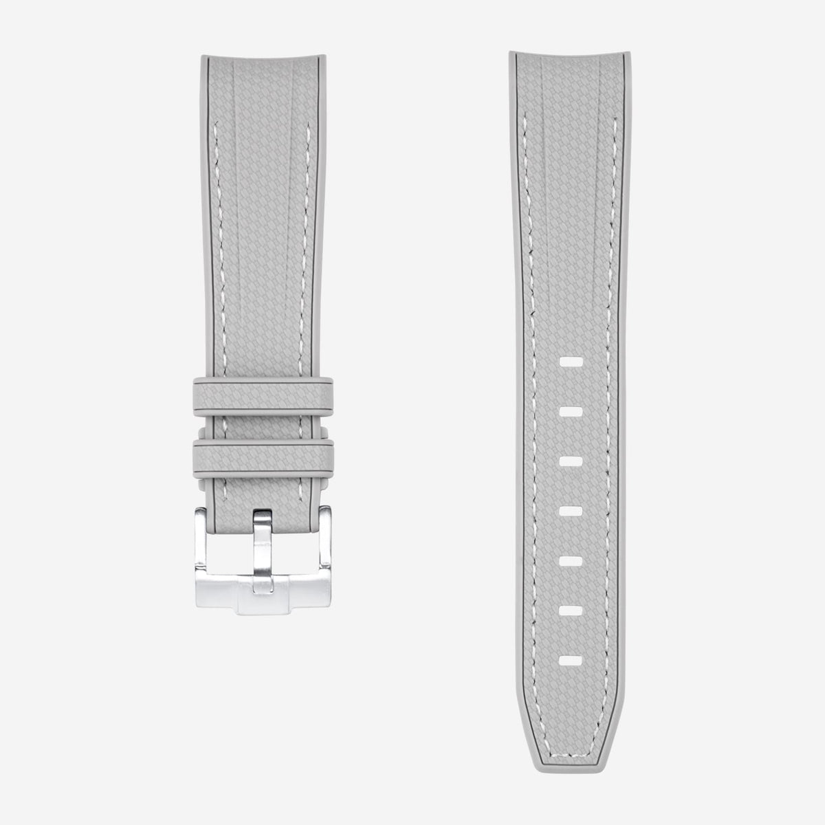 Grey Vertech Curved Rubber Watch Strap for MoonSwatch - Wristbuddys