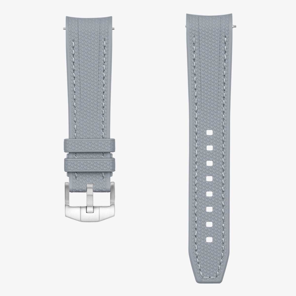 Dark Grey Vertech Curved Rubber Watch Strap for Omega X Swatch ...