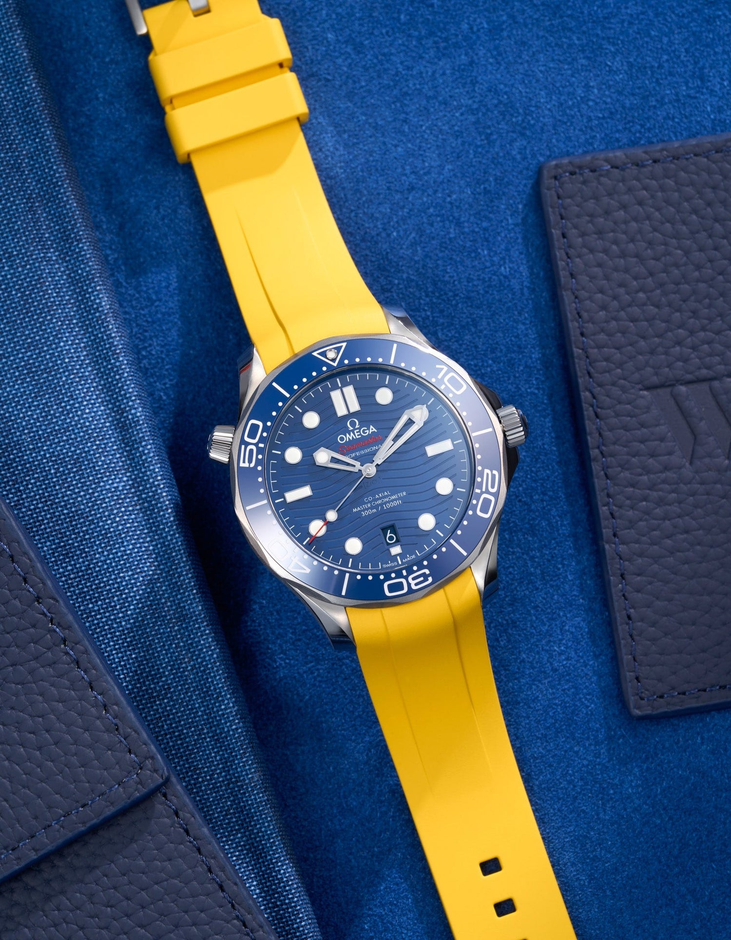Yellow FKM Rubber Strap for Omega Seamaster 300 Diver – Wristbuddys