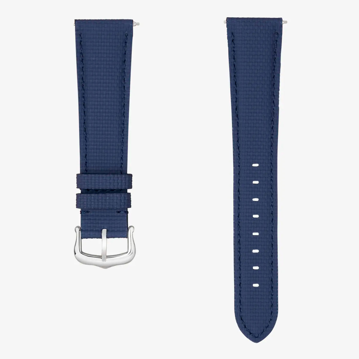 Navy Blue Rubberised Sailcloth Leather Strap | Water Ready – Wristbuddys