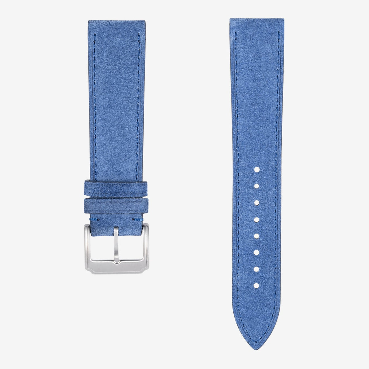 Handmade Ocean Blue Suede Leather Watch Straps | Wristbuddys