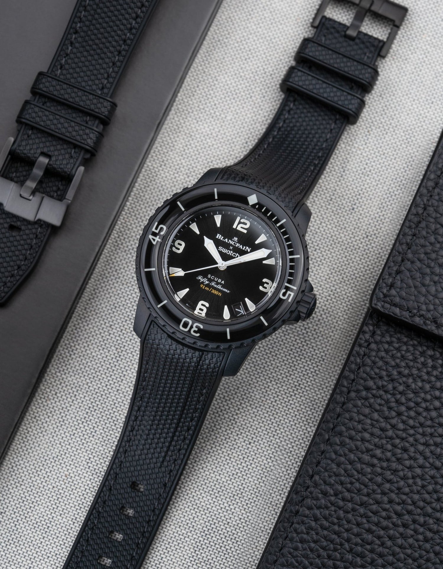 Rubber Watch Strap for Blancpain X Swatch Ocean Of Storms – Wristbuddys