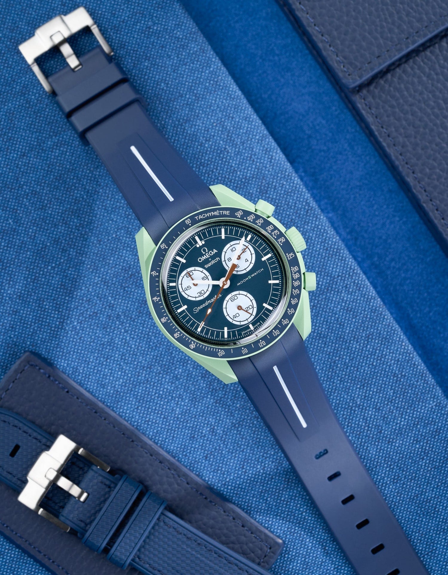 Rubber Watch Strap for Omega X Swatch MoonSwatch Mission on Earth ...