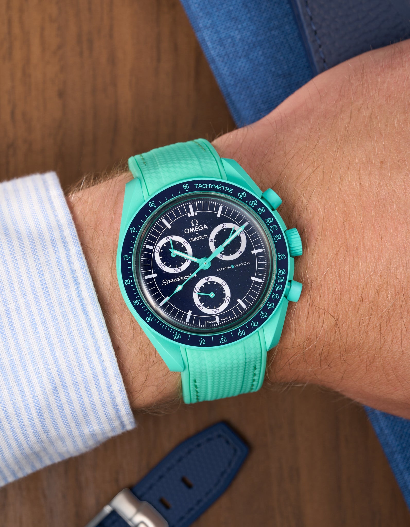 Rubber Watch Strap for Omega X Swatch MoonSwatch Mission On Earth Polar ...