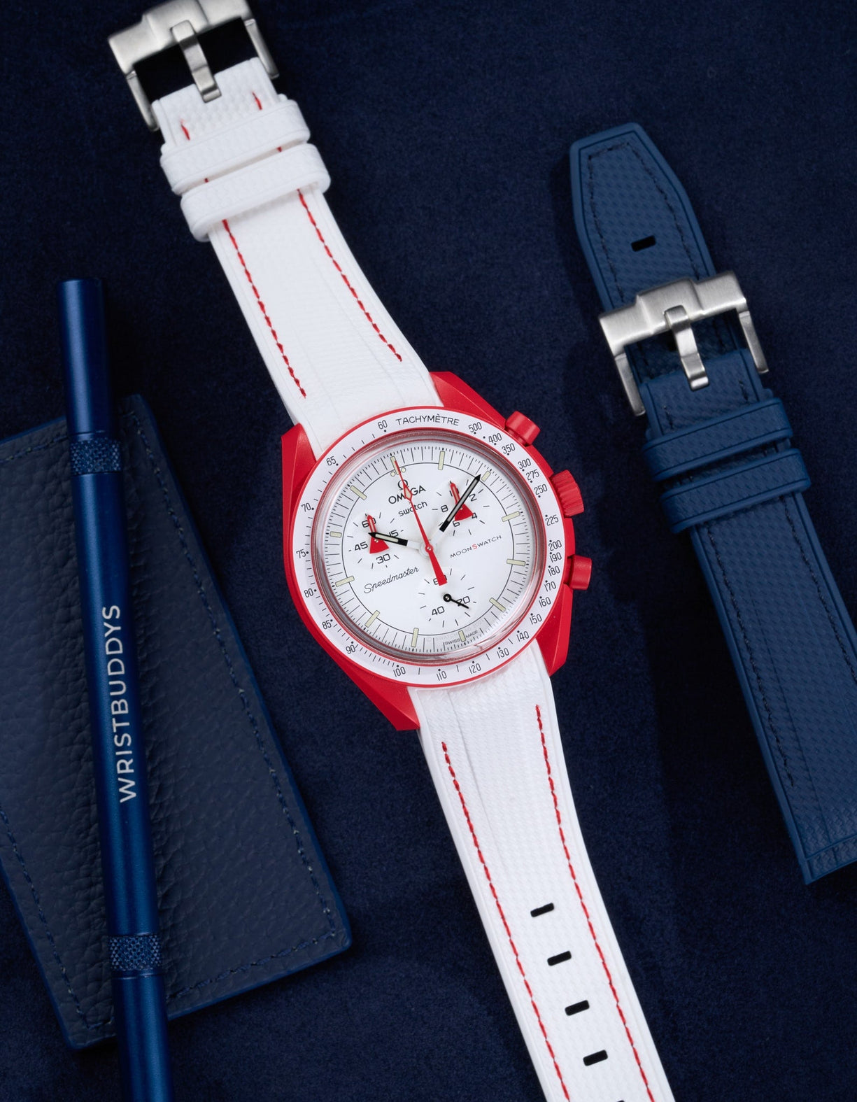 Rubber Watch Strap for MoonSwatch Mission to Mars – Wristbuddys