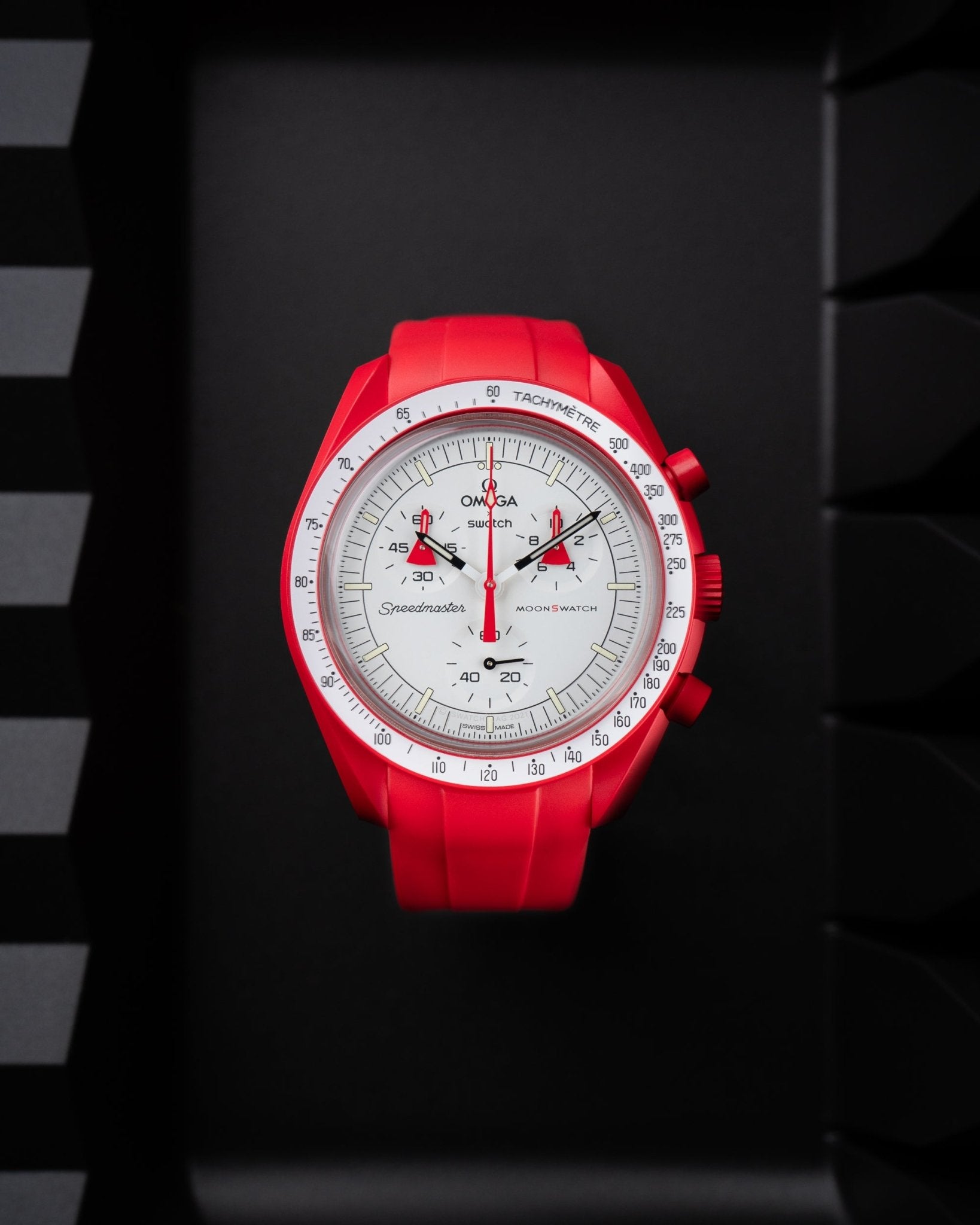 Home Rubber Strap for Omega X Swatch MoonSwatch Mission to Mars