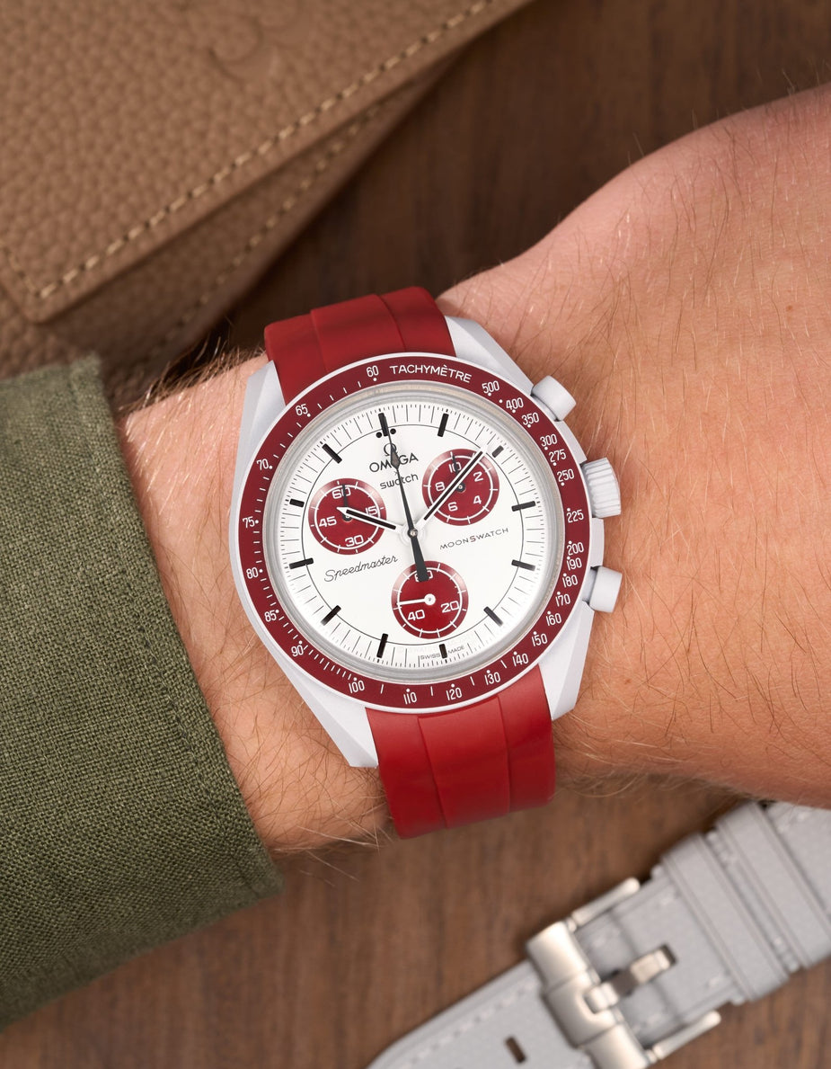 Rubber Watch Strap for Omega X Swatch MoonSwatch Mission to Jupiter ...