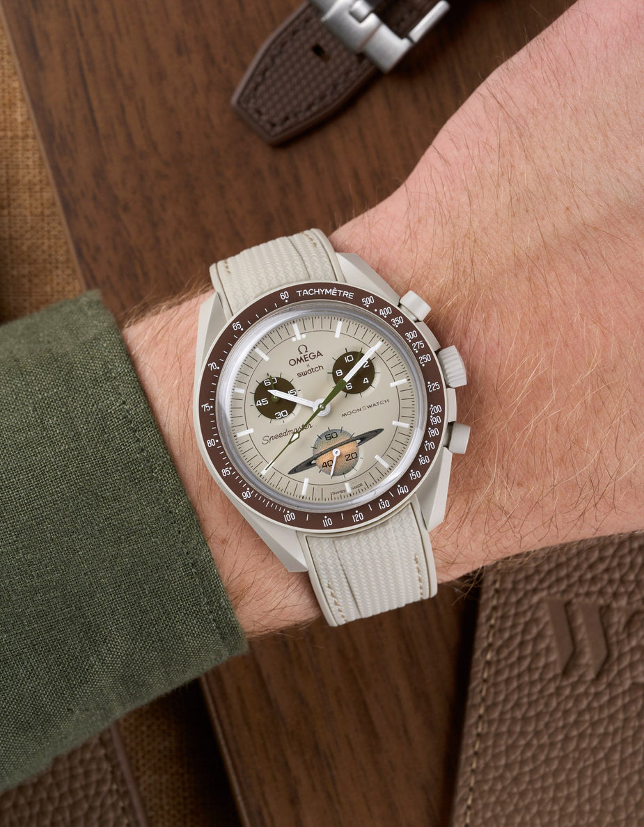 Home Rubber Strap for Omega X Swatch MoonSwatch Mission to Saturn