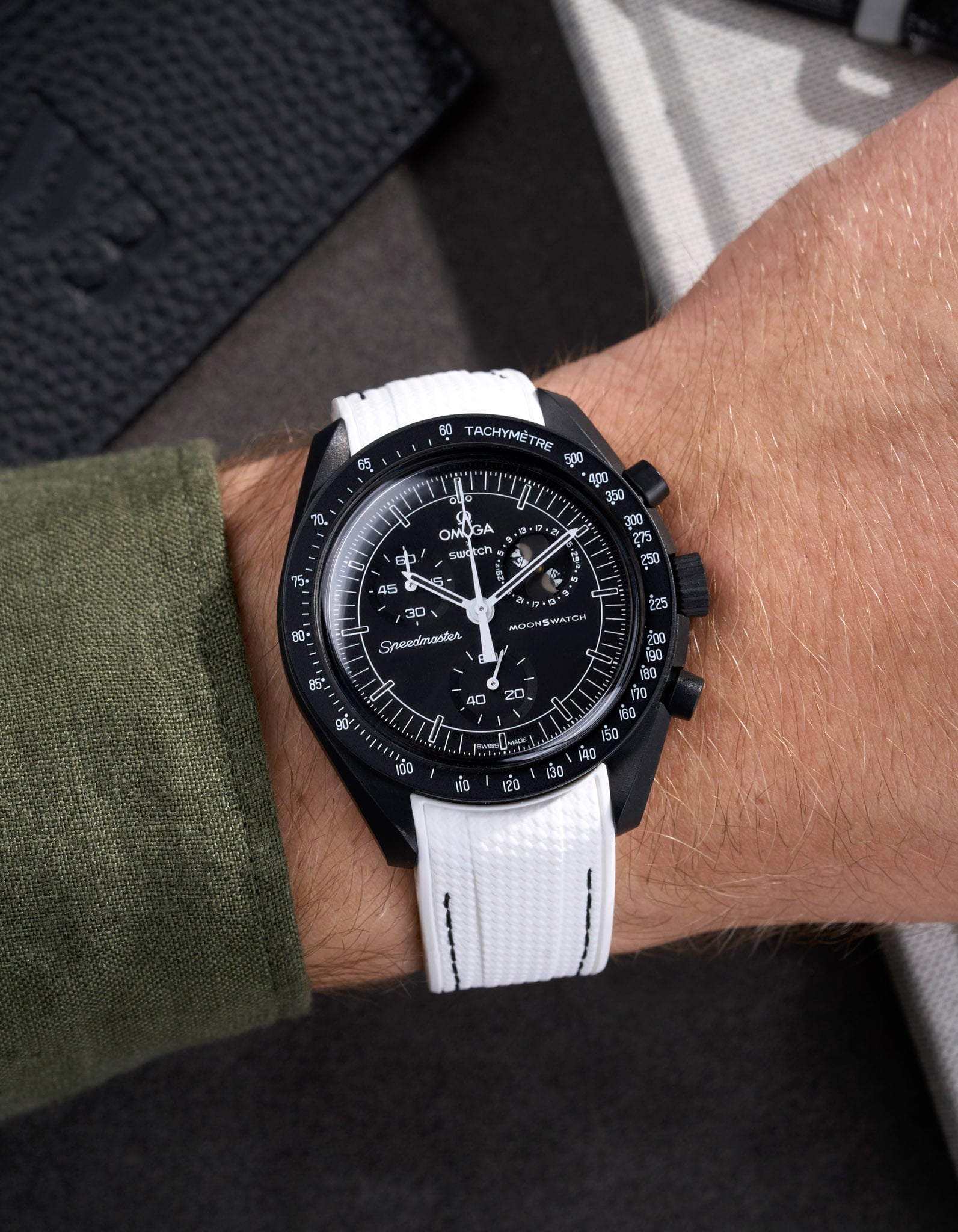 Rubber Watch Strap for Omega X Swatch MoonSwatch Mission to the ...
