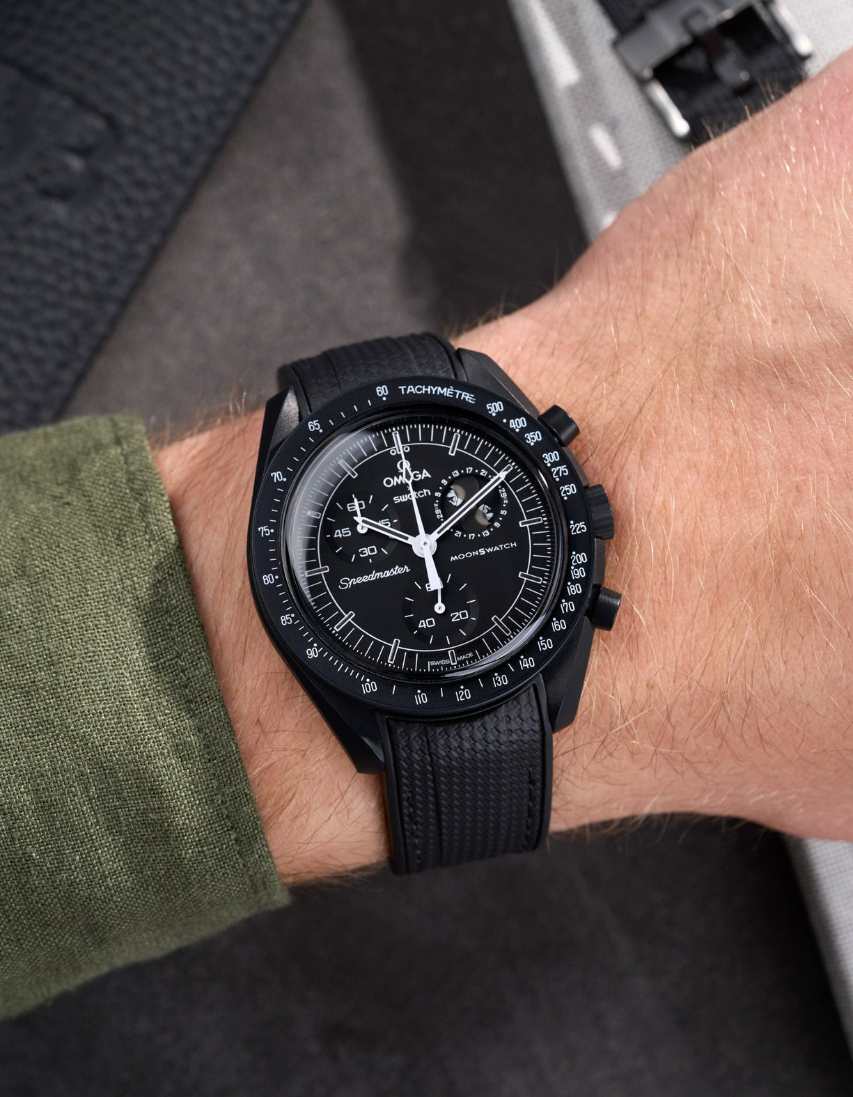 Rubber Watch Strap for Omega X Swatch MoonSwatch Mission to the ...