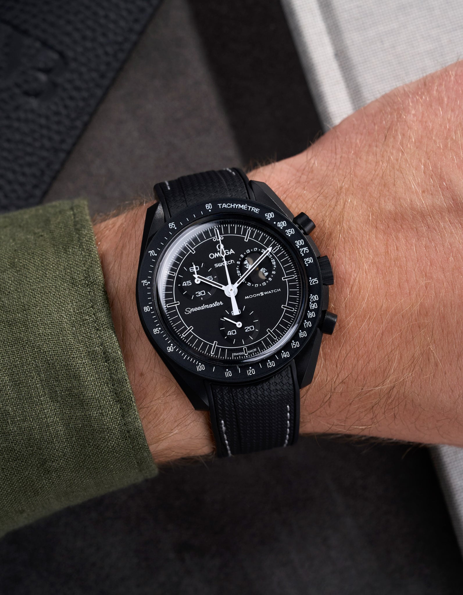 Rubber Watch Strap for Omega X Swatch MoonSwatch Mission to the ...