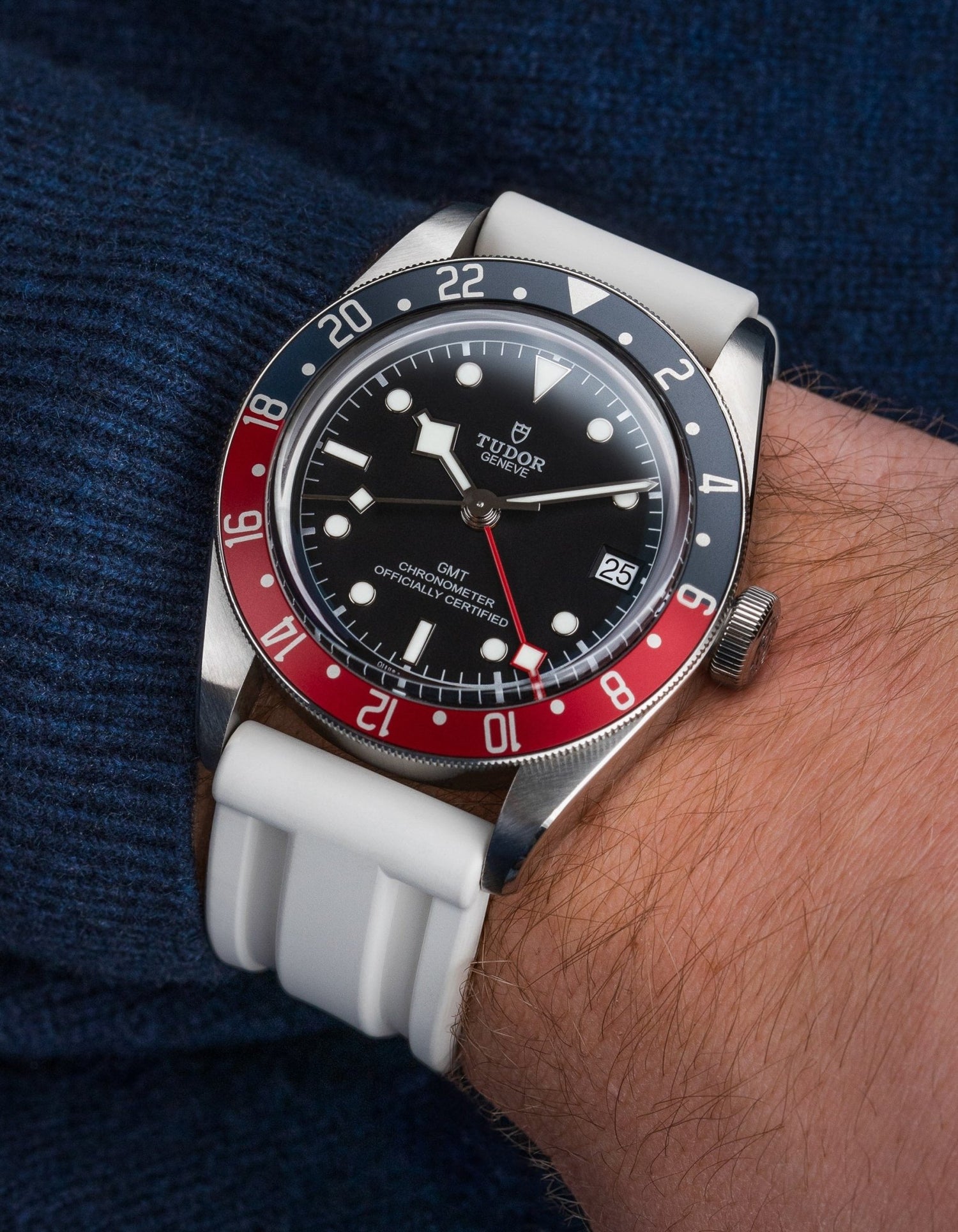 FKM Rubber Watch Strap for Tudor Black Bay GMT | Wristbuddys.com