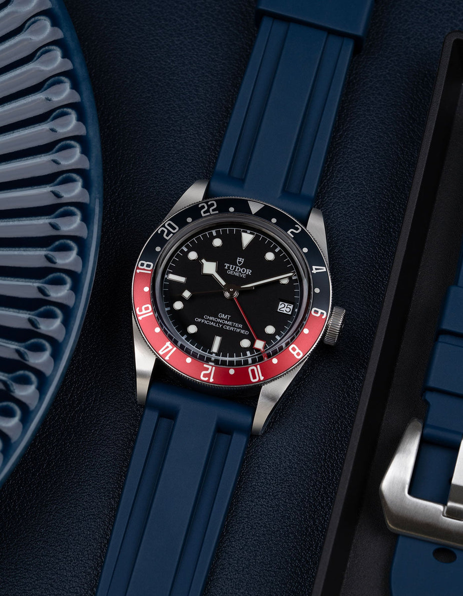 FKM Rubber Watch Strap for Tudor Black Bay GMT | Wristbuddys.com