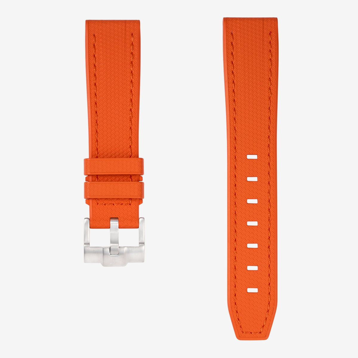 Orange Straight End Vertech FKM Rubber Watch Strap in 20mm – Wristbuddys