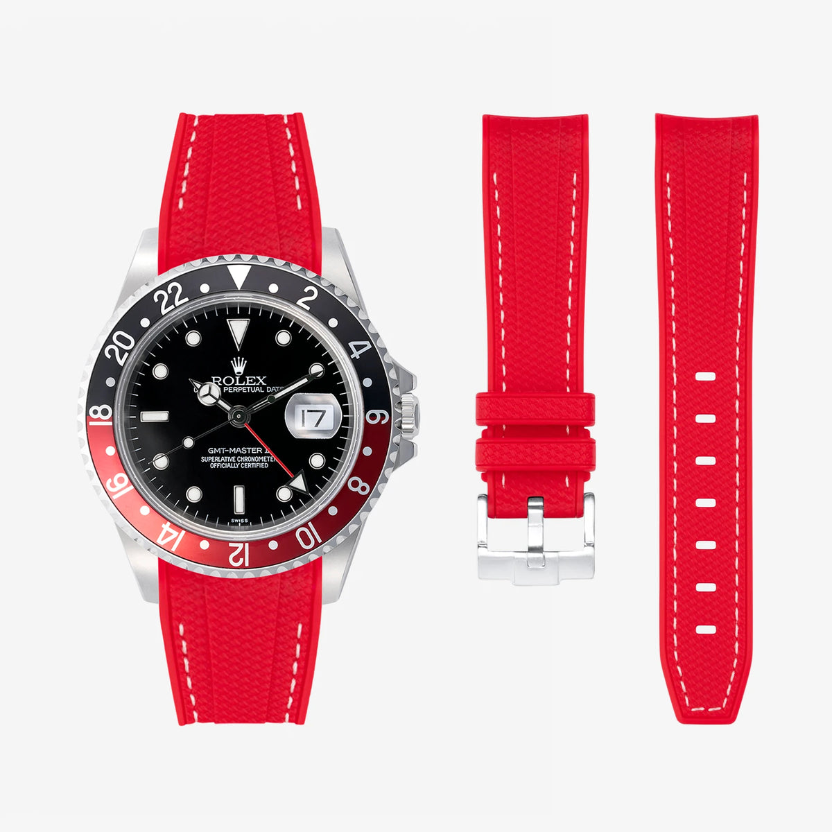 Vertech Rubber Watch Strap for Rolex GMT Master II 16710 Coke – Wristbuddys